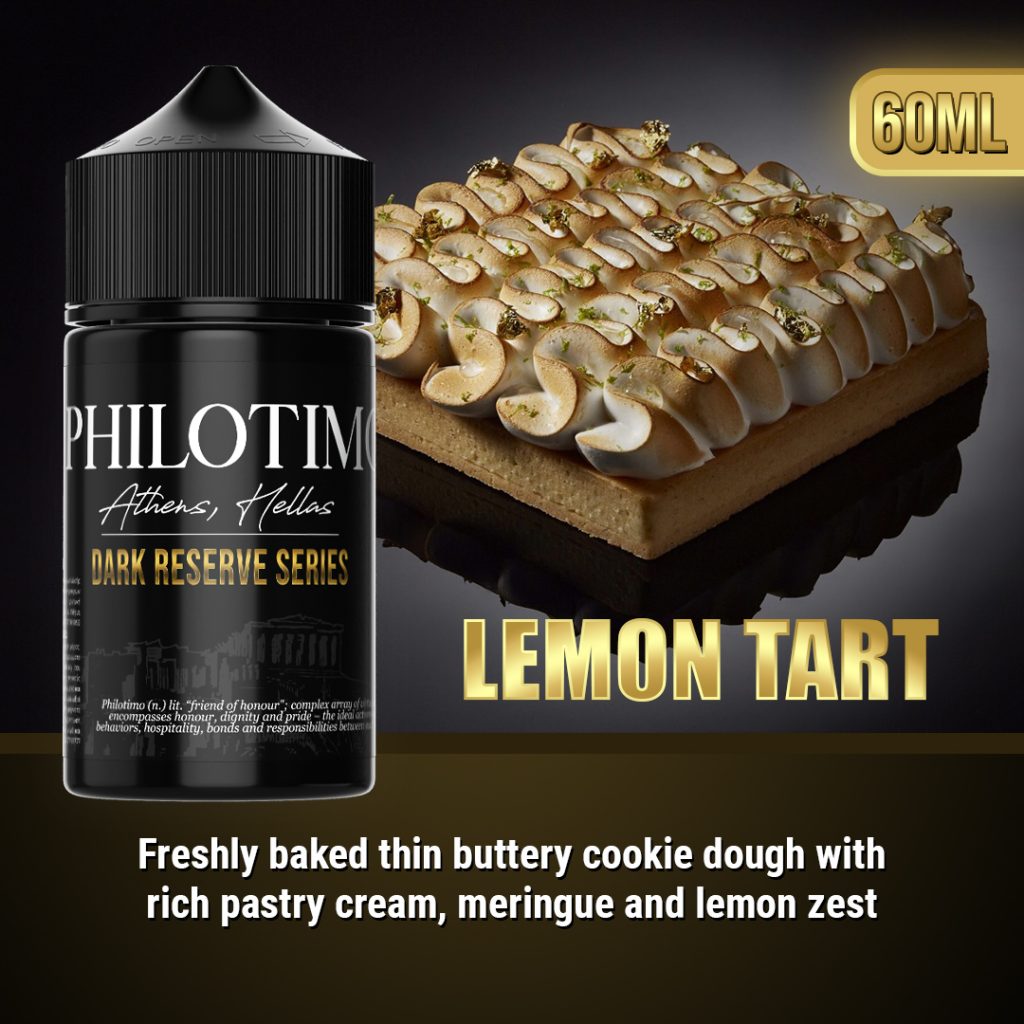 Philotimo Dark Reserve Series Lemon Tart 30 / 60 ml - Philotimo Liquids